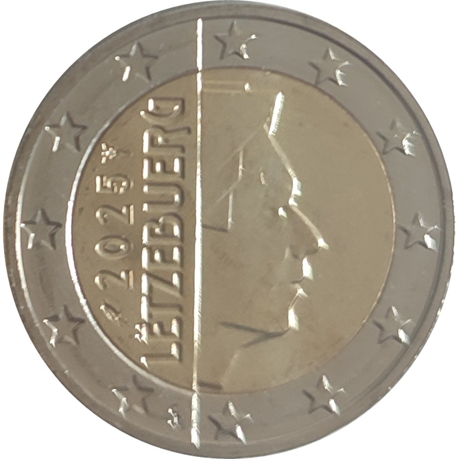 Moeda 2 Euro Luxemburgo 2025 Normal